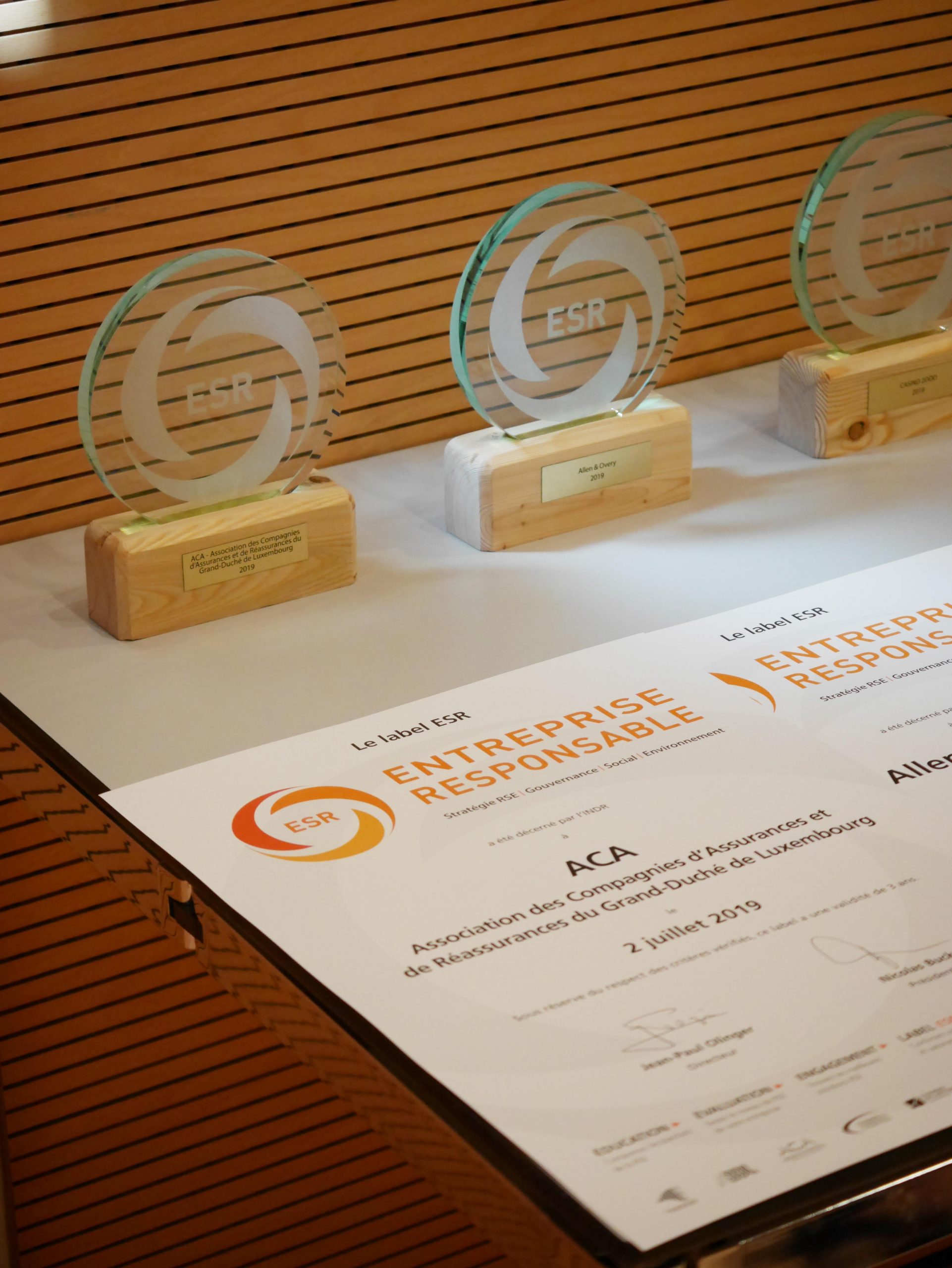 OFFICIAL PRESENTATION OF THE ESR LABEL | ACA