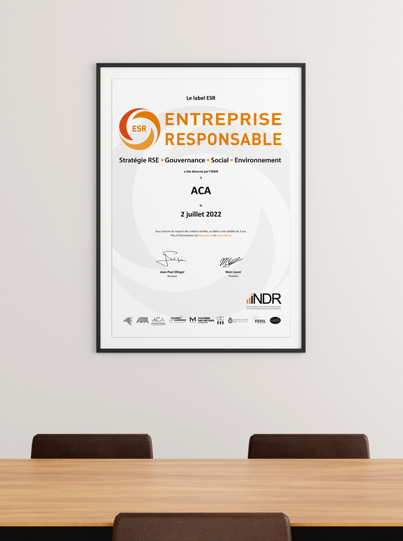 ACA receives the ESR label for the 2nd time | ACA